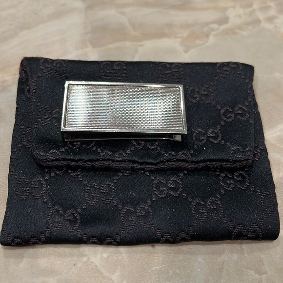 Gucci | Accessories | Authentic Gucci Sterling Silver Money Clip Made ...